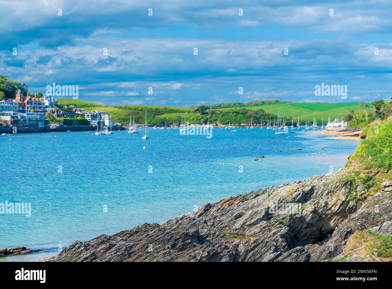Mill Bay, Salcombe, Devon, England, United Kingdom, Europe Stock Photo ...
