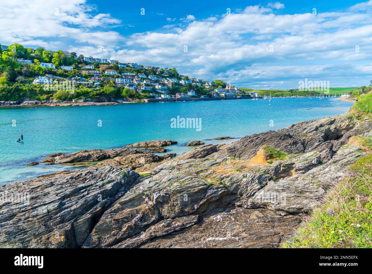 Mill Bay, Salcombe, Devon, England, United Kingdom, Europe Stock Photo ...