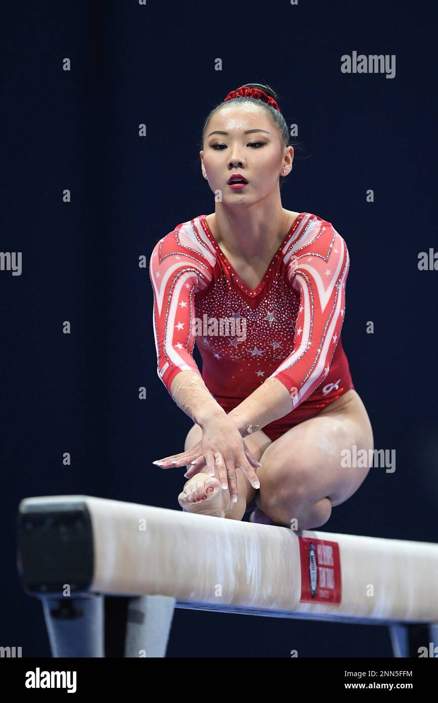 June 25, 2021, St. Louis, Missouri, US: KARA EAKER competes on the ...