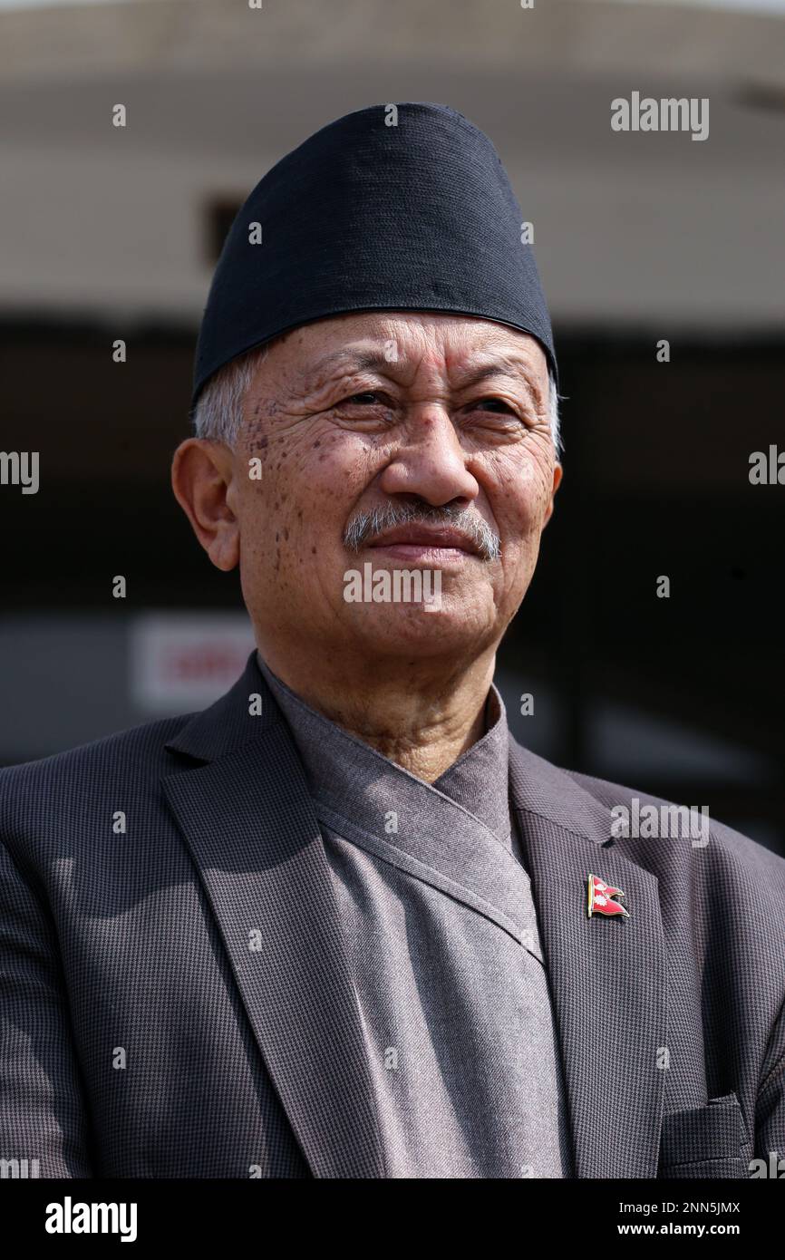 On February.25,2023 in Kathmandu, Nepal. "Subas Chandra Nembang" leader ...