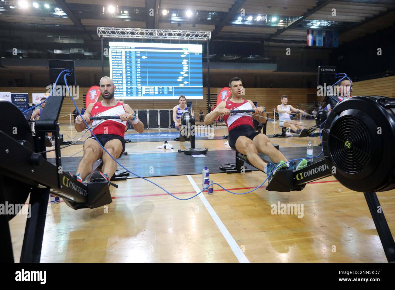 Sinkovic Brothers, Martin (L) and Valent (R), during the Croatian ...