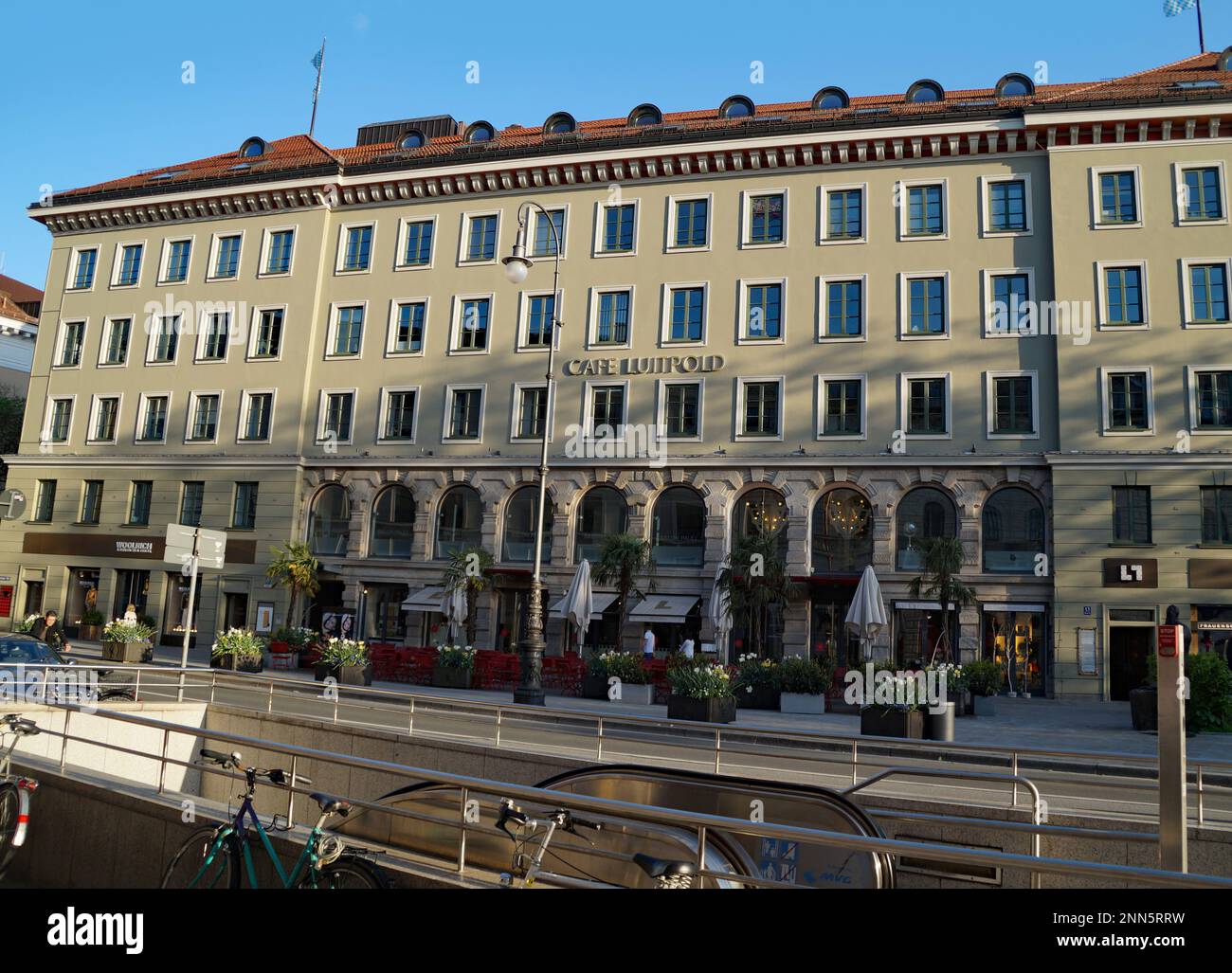 The famous royal cafe Luitpold in the Brienner Street (Brienner Strasse ...