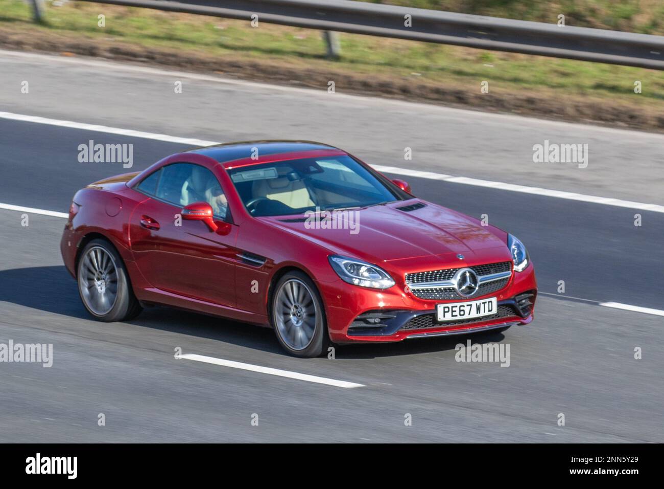 2017 (67) Red MERCEDES BENZ SLC 250 D AMG LINE 2143cc Diesel saloon ...