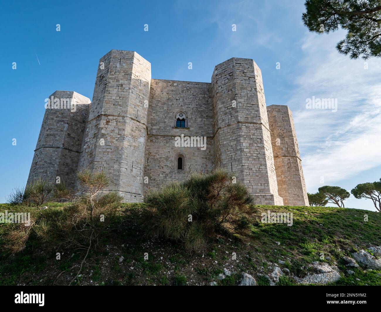 ANDRIA, ITALY - OCTOBER 30, 2021: Landscape with Castel del Monte in ...
