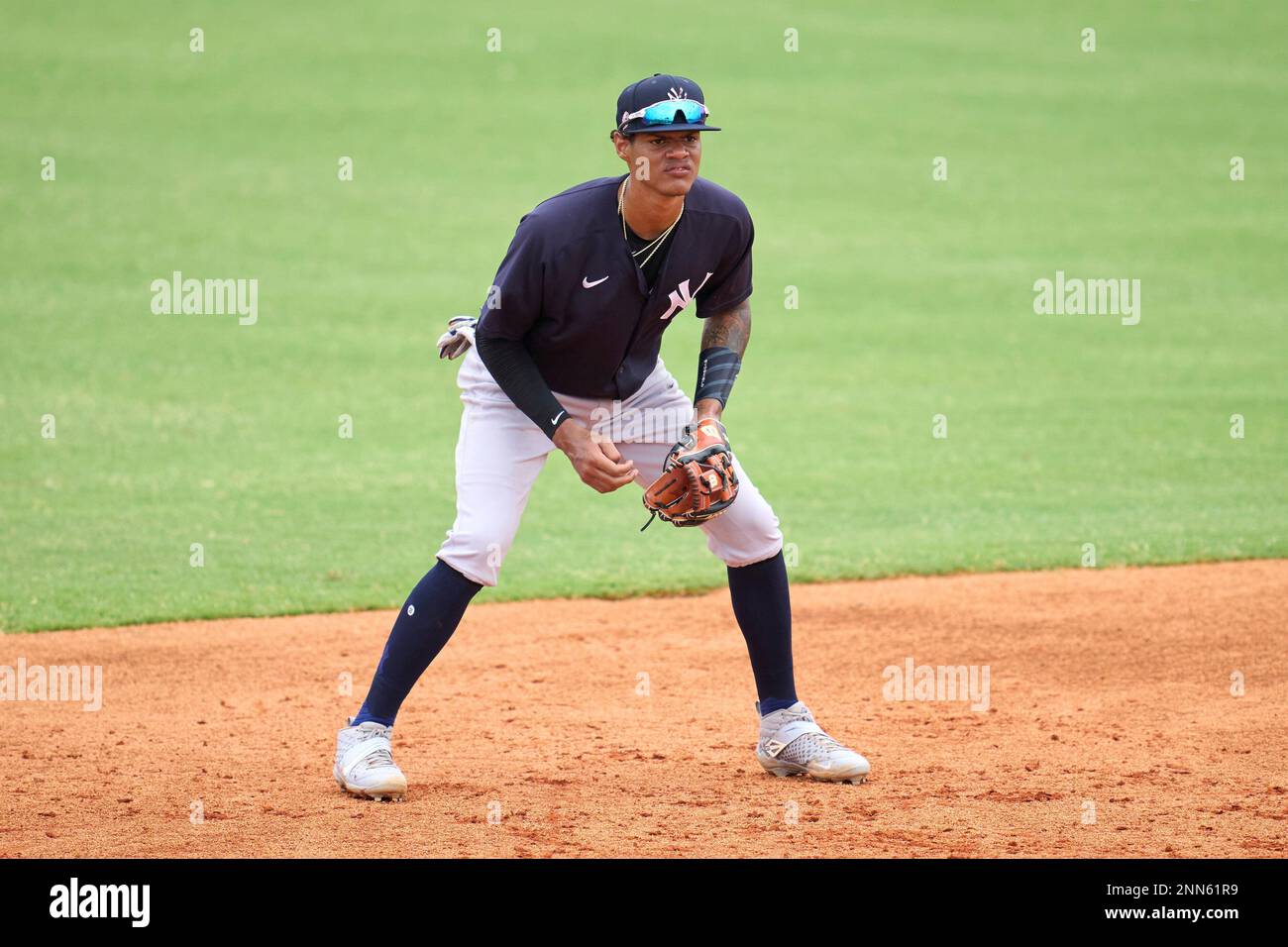 New York Yankees third baseman Marcos Cabrera (50) during an Extended ...