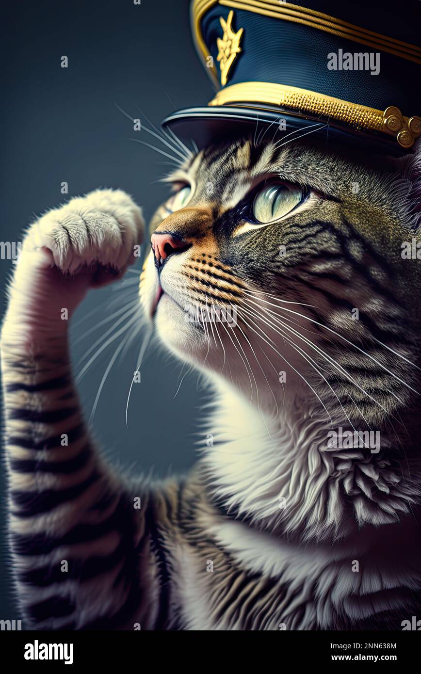 Saluting military hi-res stock photography and images - Alamy