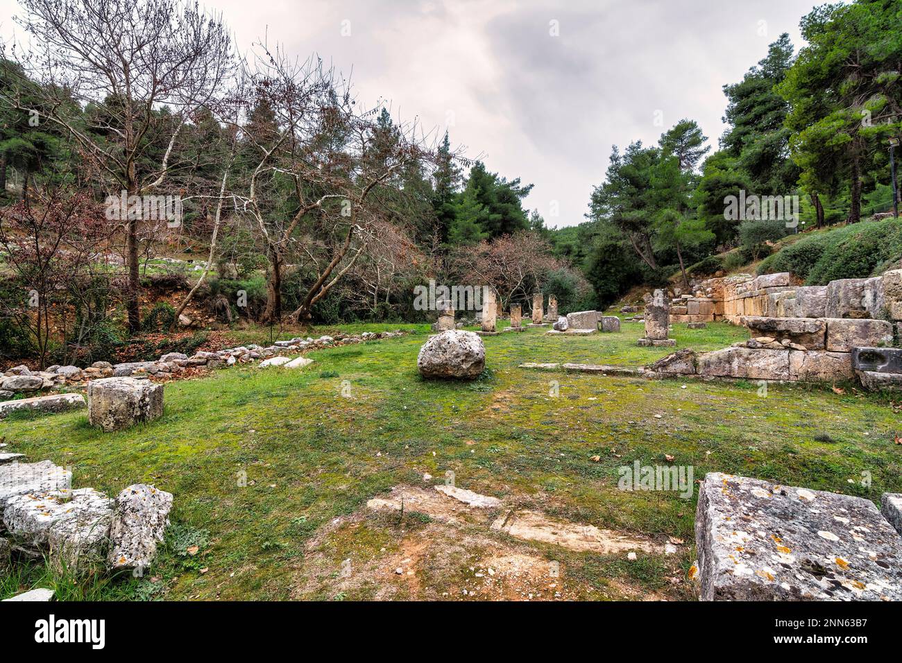 The Amphiareion of Oropos is situated in the hills 6 km southeast of ...