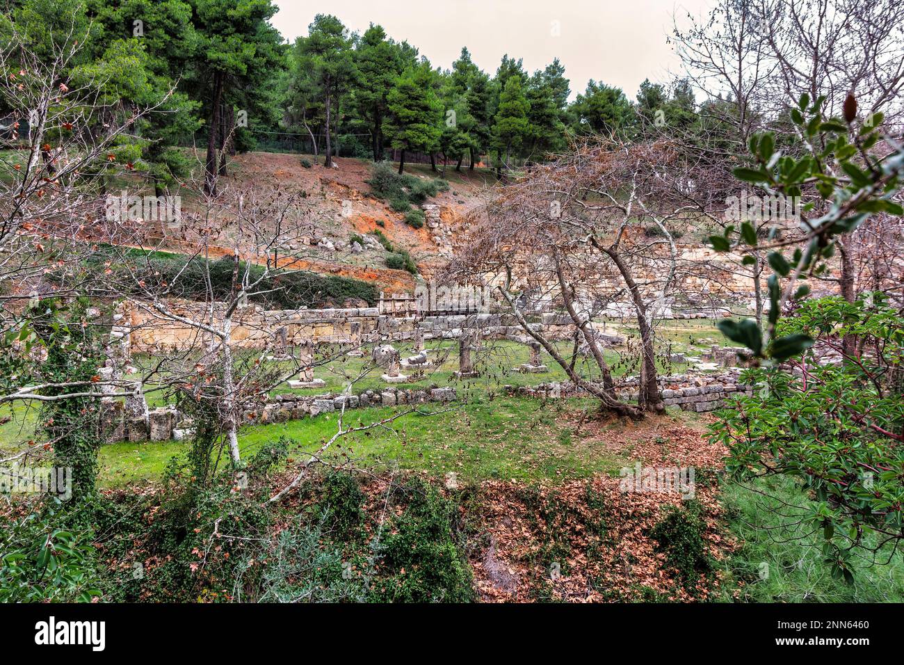 The Amphiareion of Oropos is situated in the hills 6 km southeast of ...