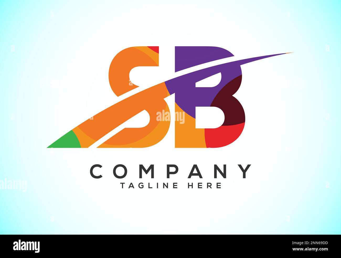 Polygonal Letter S B Logo Design Vector Template. Graphic Alphabet Symbol For Corporate Business ...
