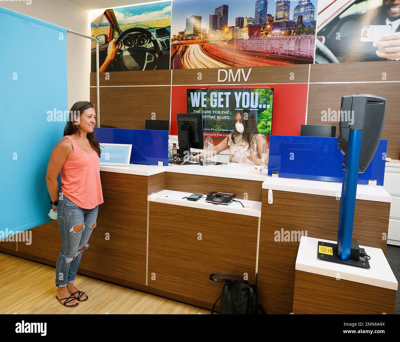 Hillary Jennings, of Wolcott, has her photo taken for a new driver's ...