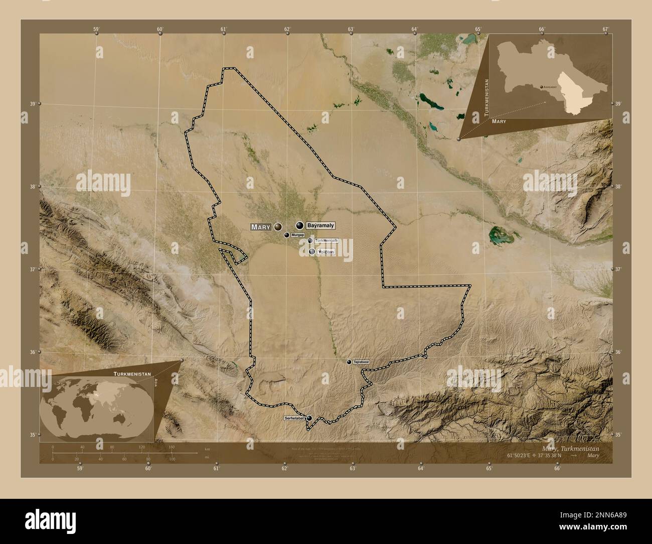 Mary province turkmenistan satellite hi-res stock photography and ...