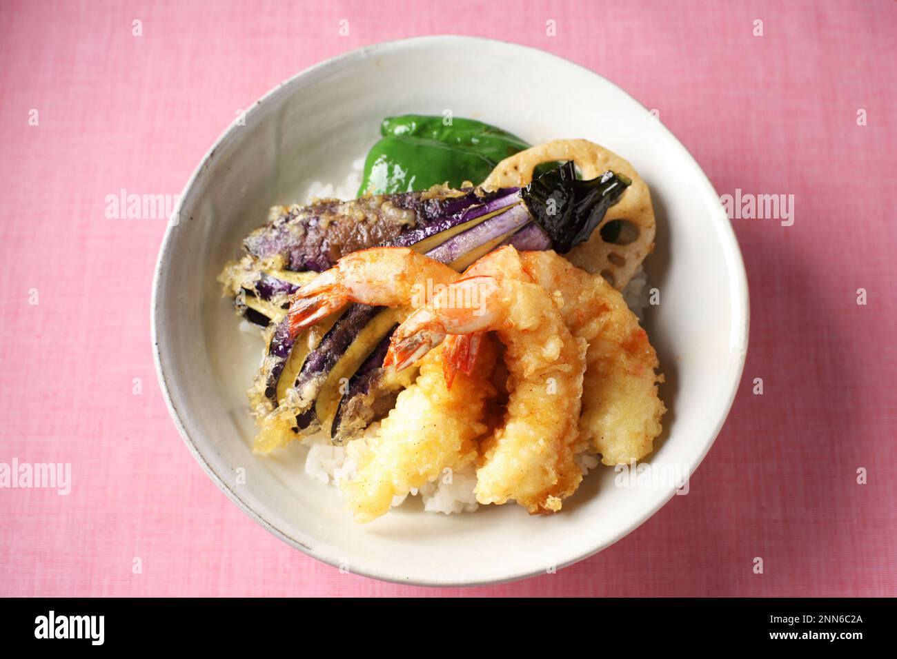 A picture taken on June 1, 2021 shows a dish of Tendon in Tokyo.Tendon ...
