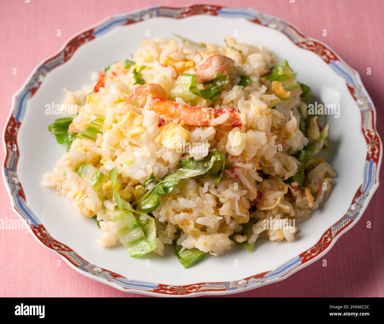 A picture taken on June 1, 2021 shows a dish of Chahan fried rice in ...