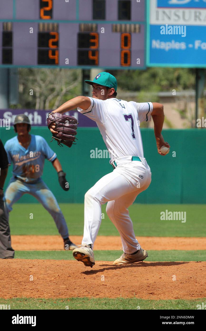 Florida Southwestern pitcher Antonio Knowles (7) during a game against ...