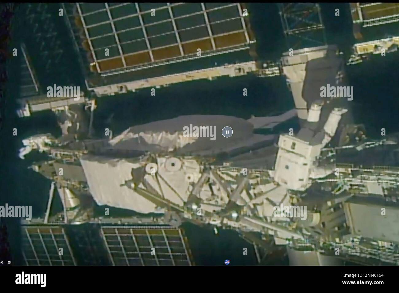 In this image taken from NASA video, NASA astronaut Shane Kimbrough ...