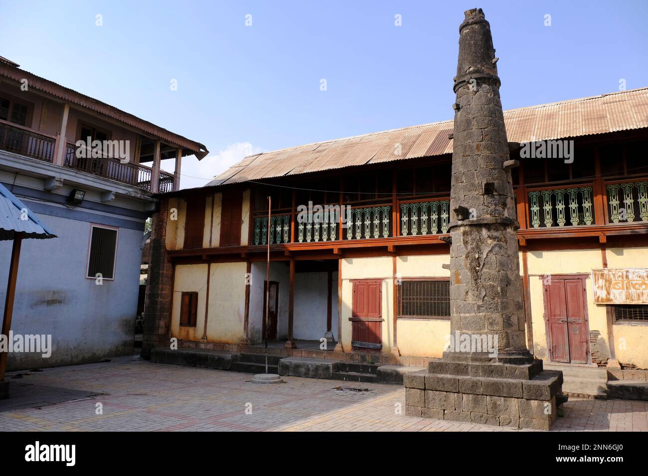 31 January 2023, Yamai Temple complex of the palace in Aundh Gaon ...