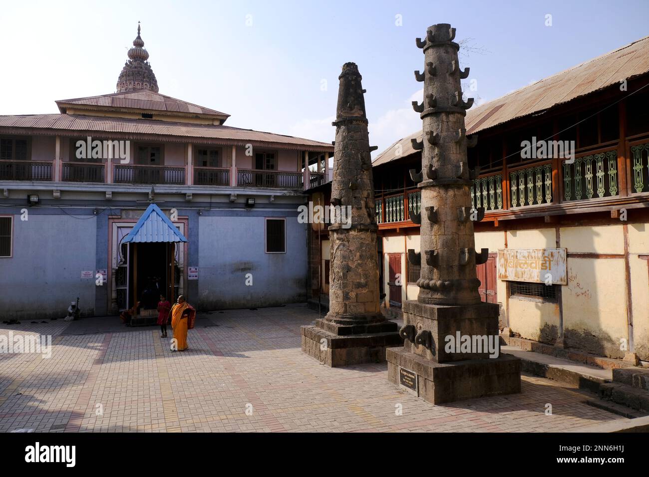 31 January 2023, Yamai Temple complex of the palace in Aundh Gaon ...