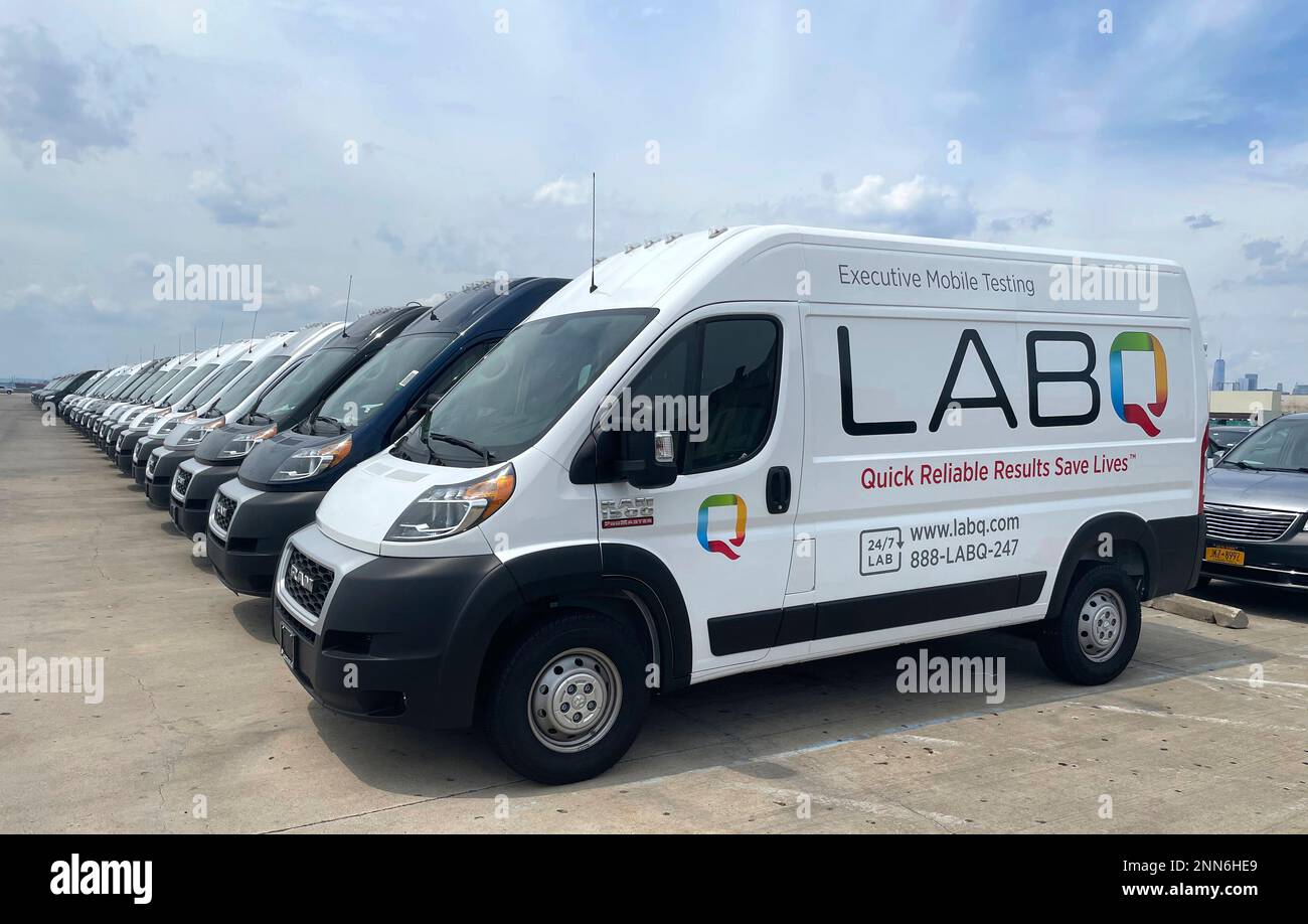 Photo by: STRF/STAR MAX/IPx 2021 6/19/21 A line of Mobile Testing Units ...