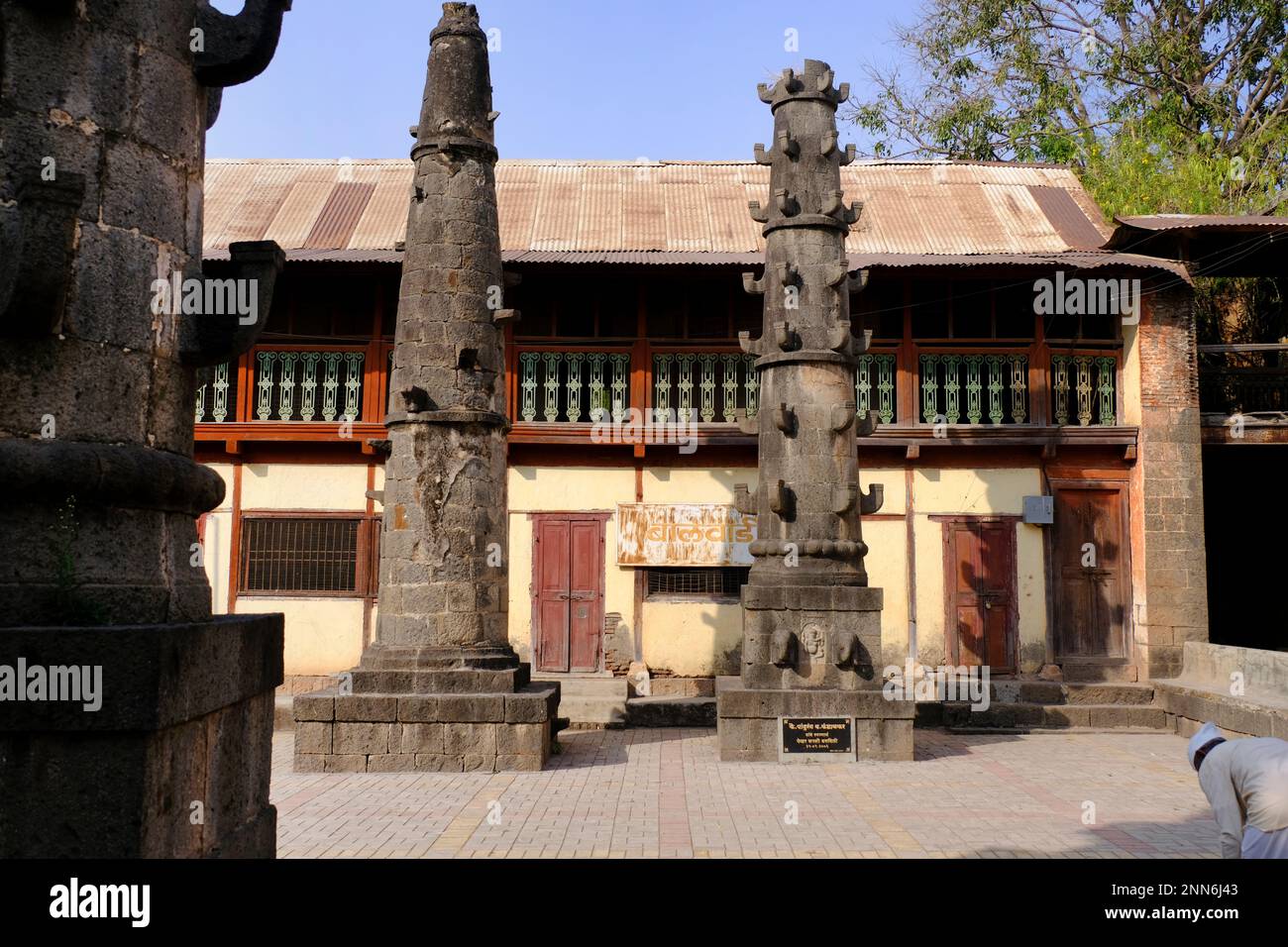 31 January 2023, Yamai Temple complex of the palace in Aundh Gaon ...