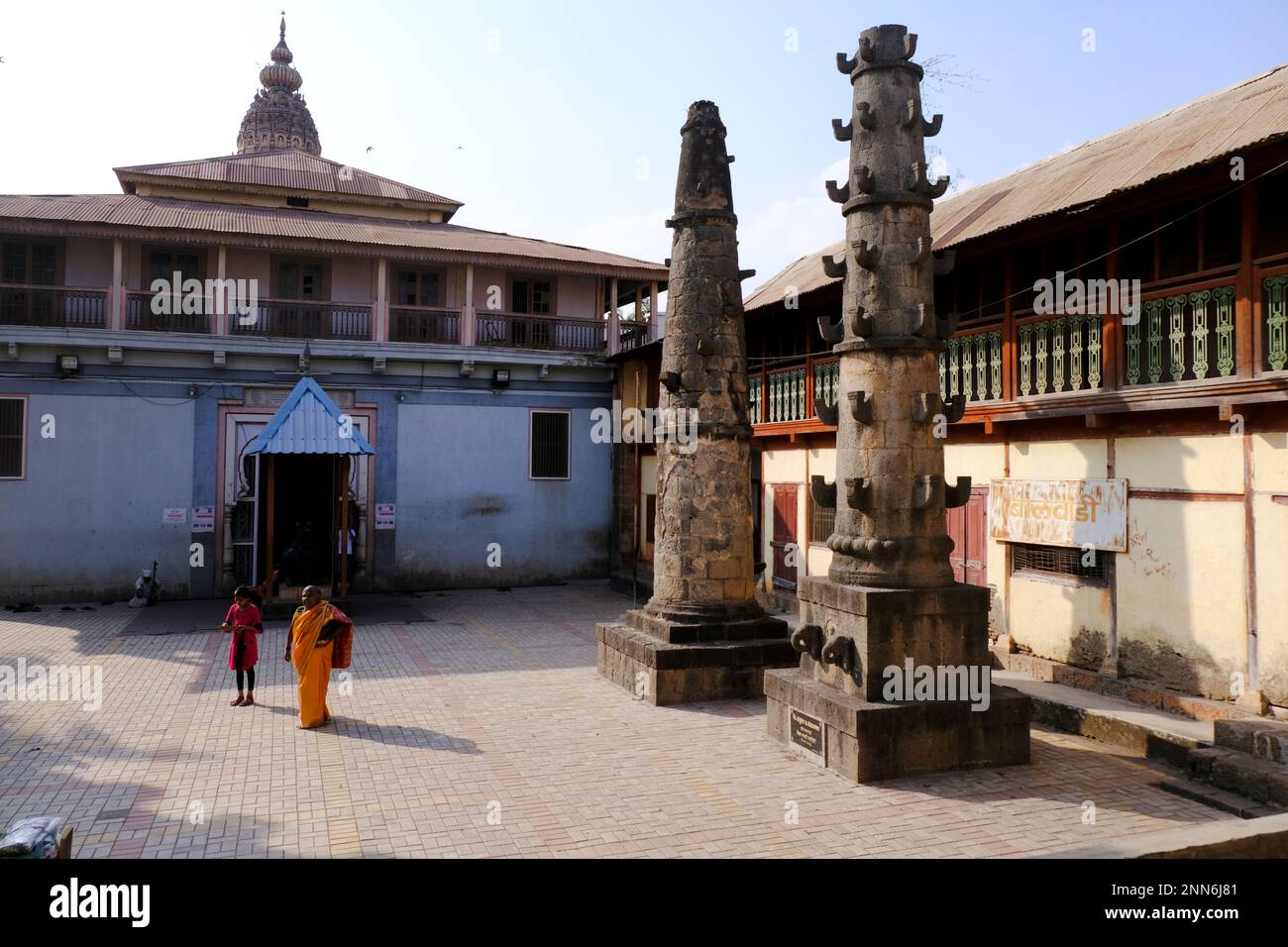 31 January 2023, Yamai Temple complex of the palace in Aundh Gaon ...