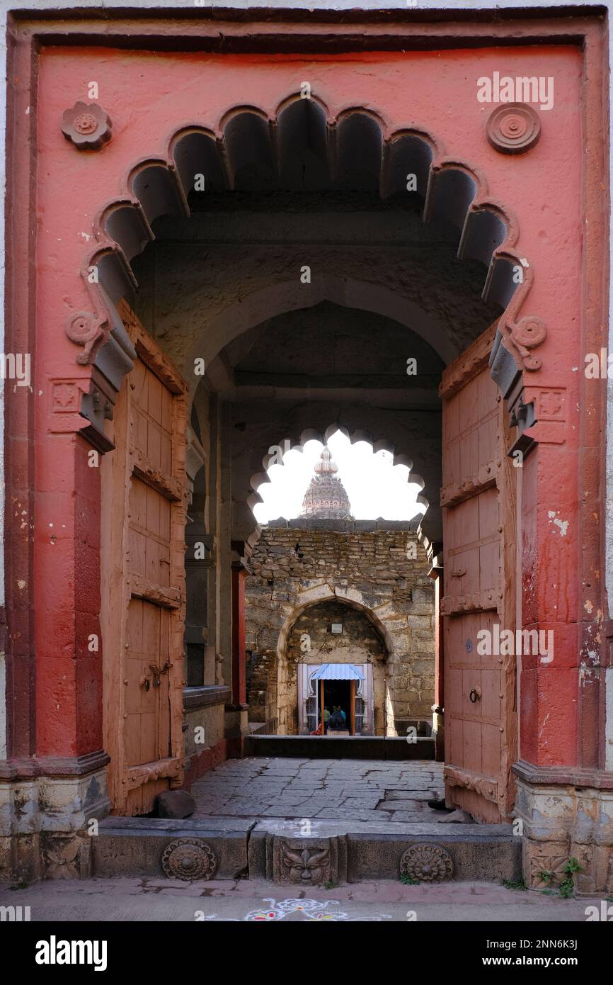 31 January 2023, Yamai Temple complex of the palace in Aundh Gaon ...