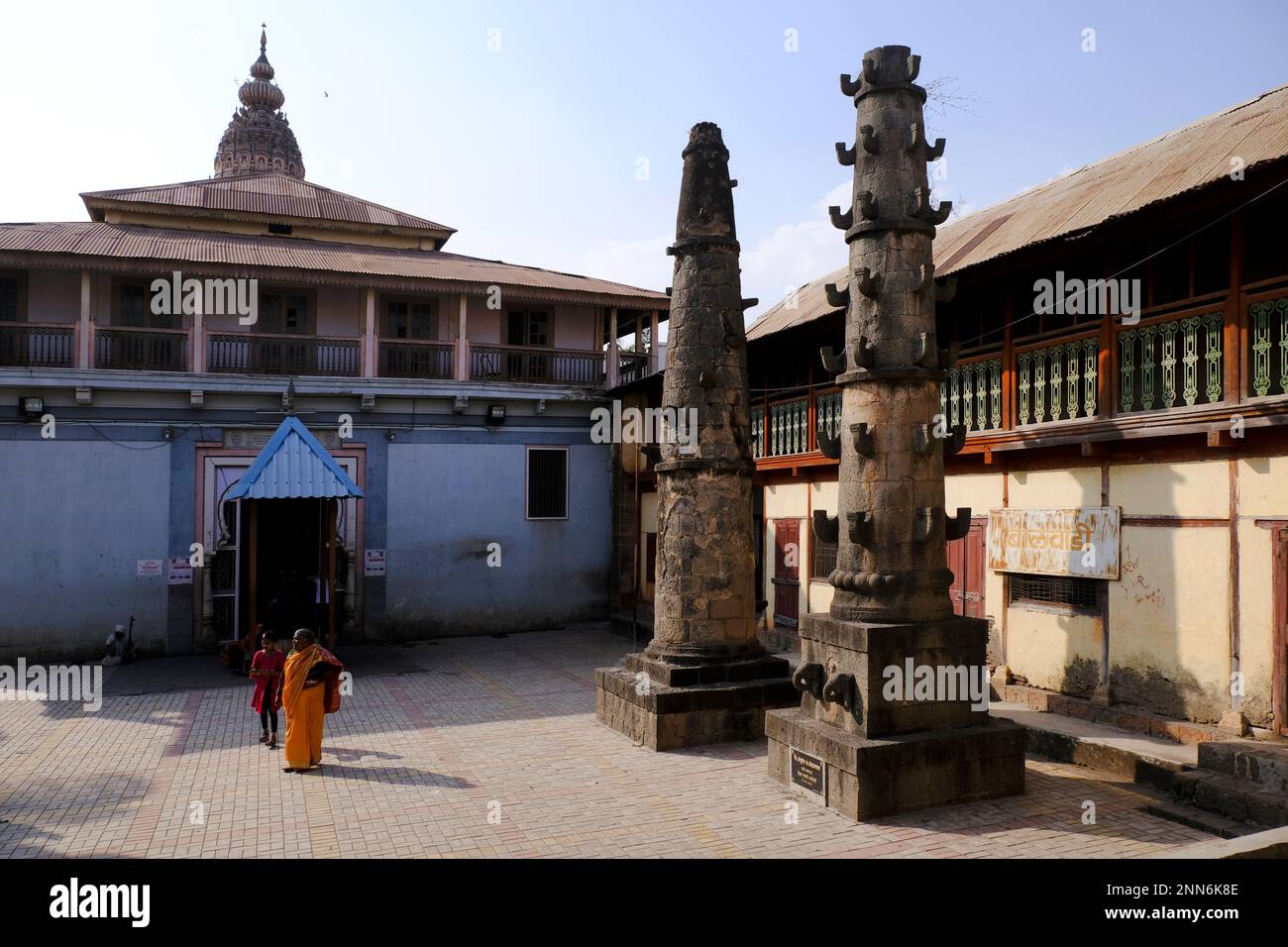31 January 2023, Yamai Temple complex of the palace in Aundh Gaon ...