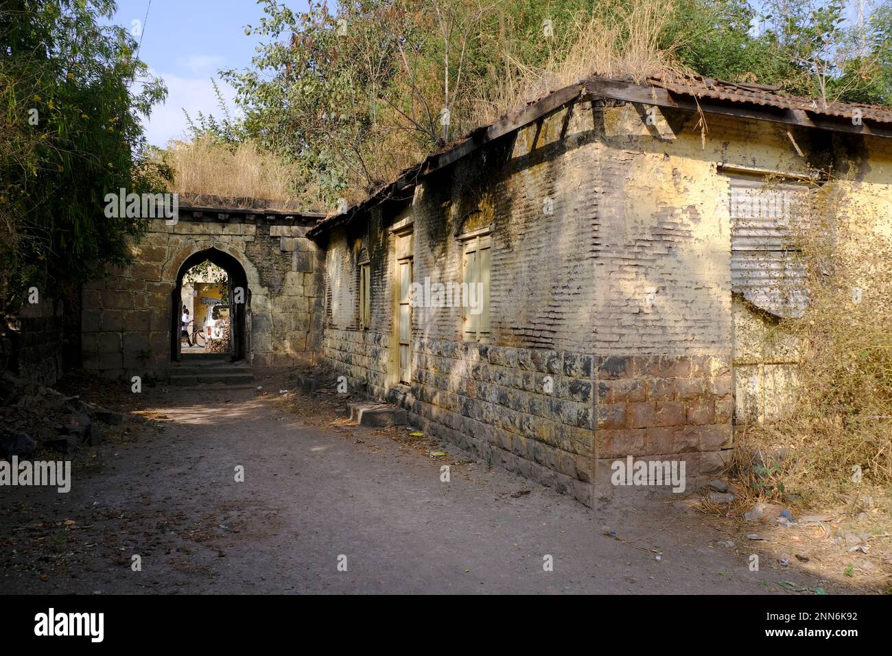 31 January 2023, Yamai Temple complex of the palace in Aundh Gaon ...