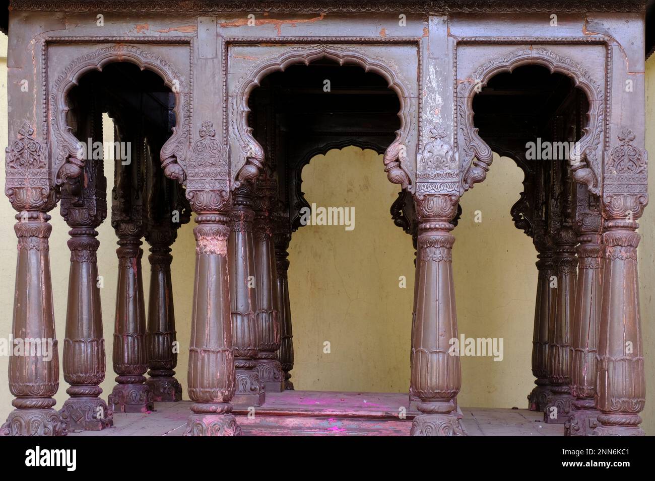 31 January 2023, Yamai Temple complex of the palace in Aundh Gaon ...