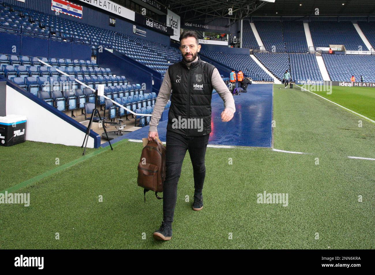 West Bromwich Albion«s manager Carlos Corber‡n arrives at the stadium ...