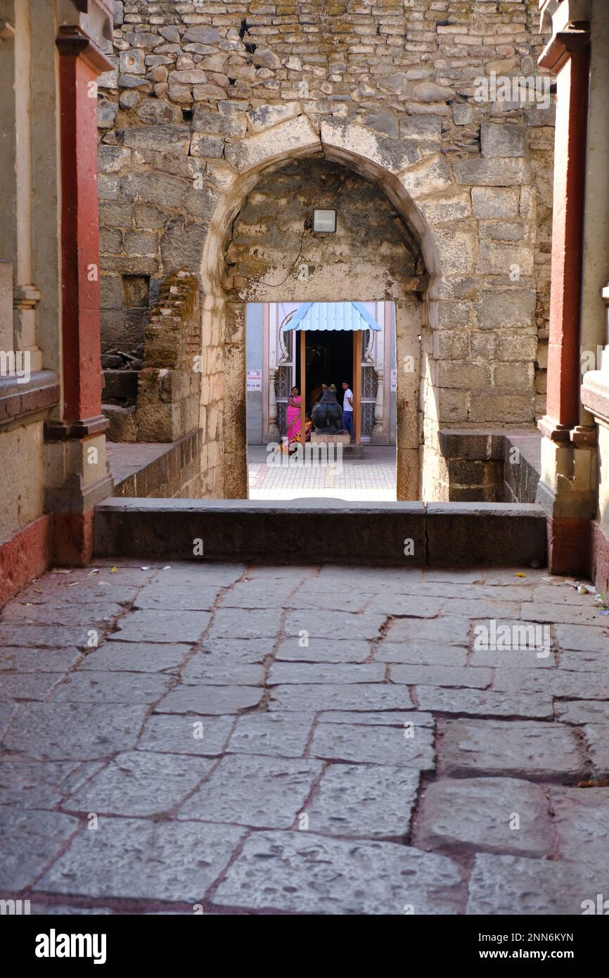 31 January 2023, Yamai Temple complex of the palace in Aundh Gaon ...