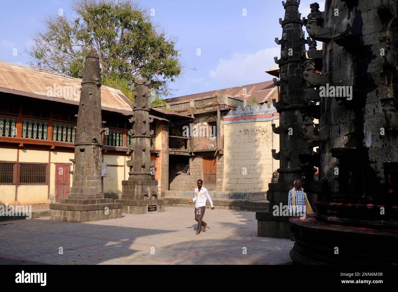 31 January 2023, Yamai Temple complex of the palace in Aundh Gaon ...