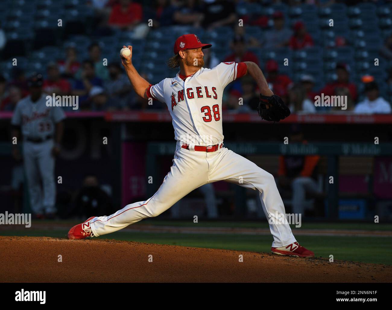 ANAHEIM, CA - JUNE 18: Los Angeles Angels pitcher Alex Cobb (38 ...