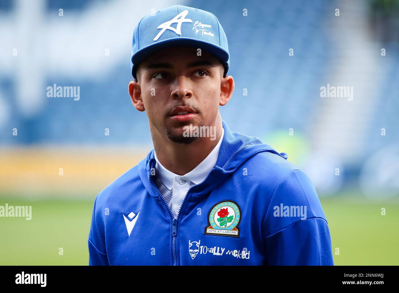 Blackburn Rovers' Tyrhys Dolan prior to kick-off during the Sky Bet ...