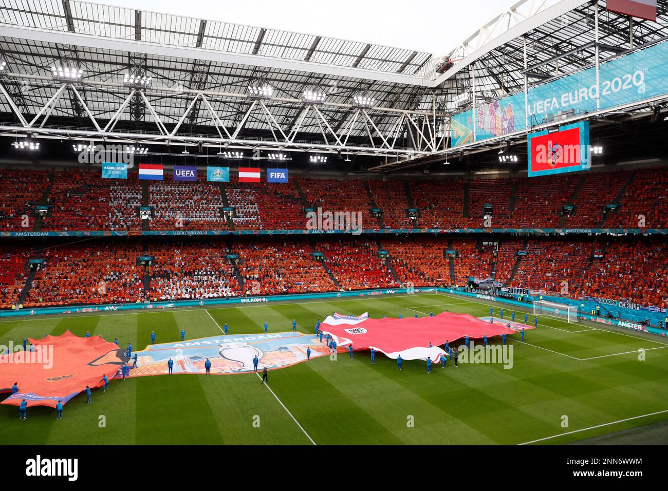 General view of the Johan Cruyff Arena before the Euro 2020 soccer ...