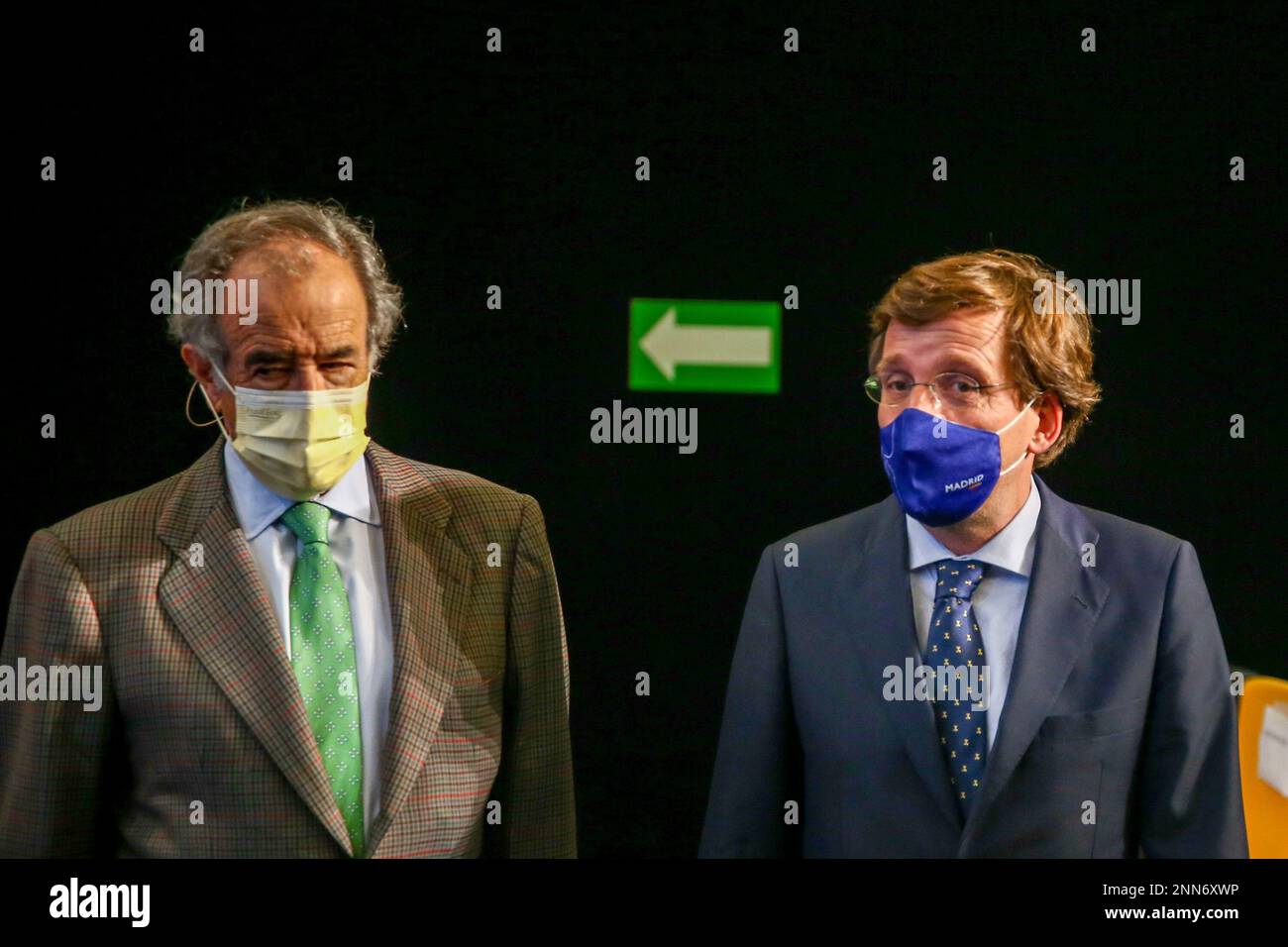 The president of the Créate Foundation, Jesús Sainz Muñoz (left) and ...