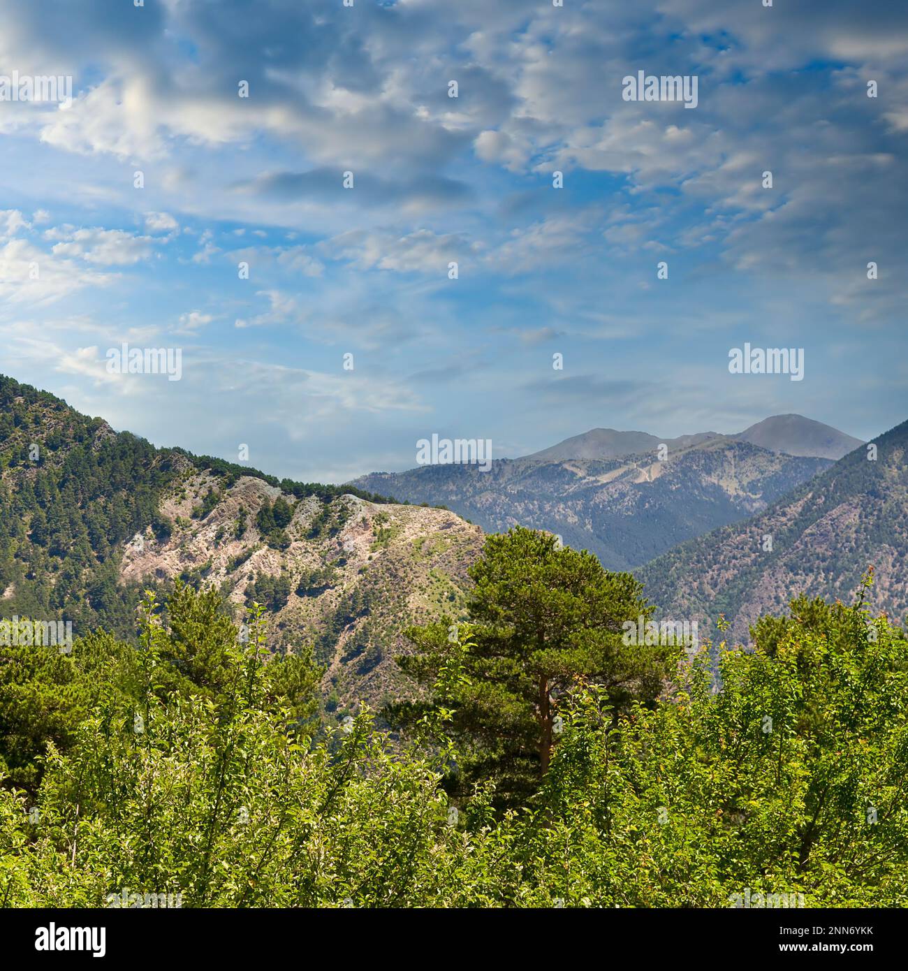 Picturesque slopes and peaks of the Taurus Mountains. Turkey Stock ...