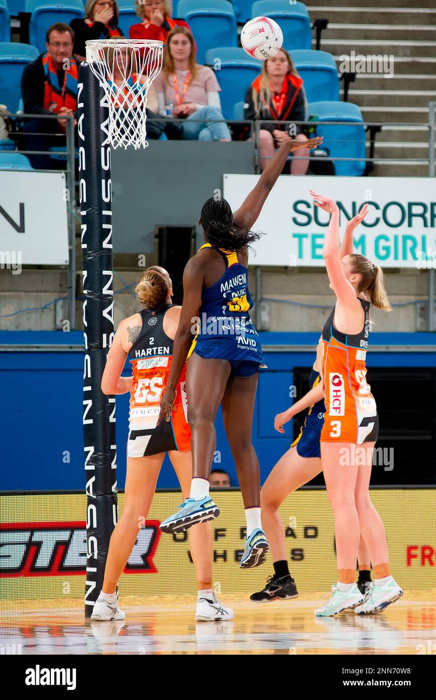 SYDNEY, AUSTRALIA - JUNE 12: Phuzma Maweni shoots during the Suncorp ...
