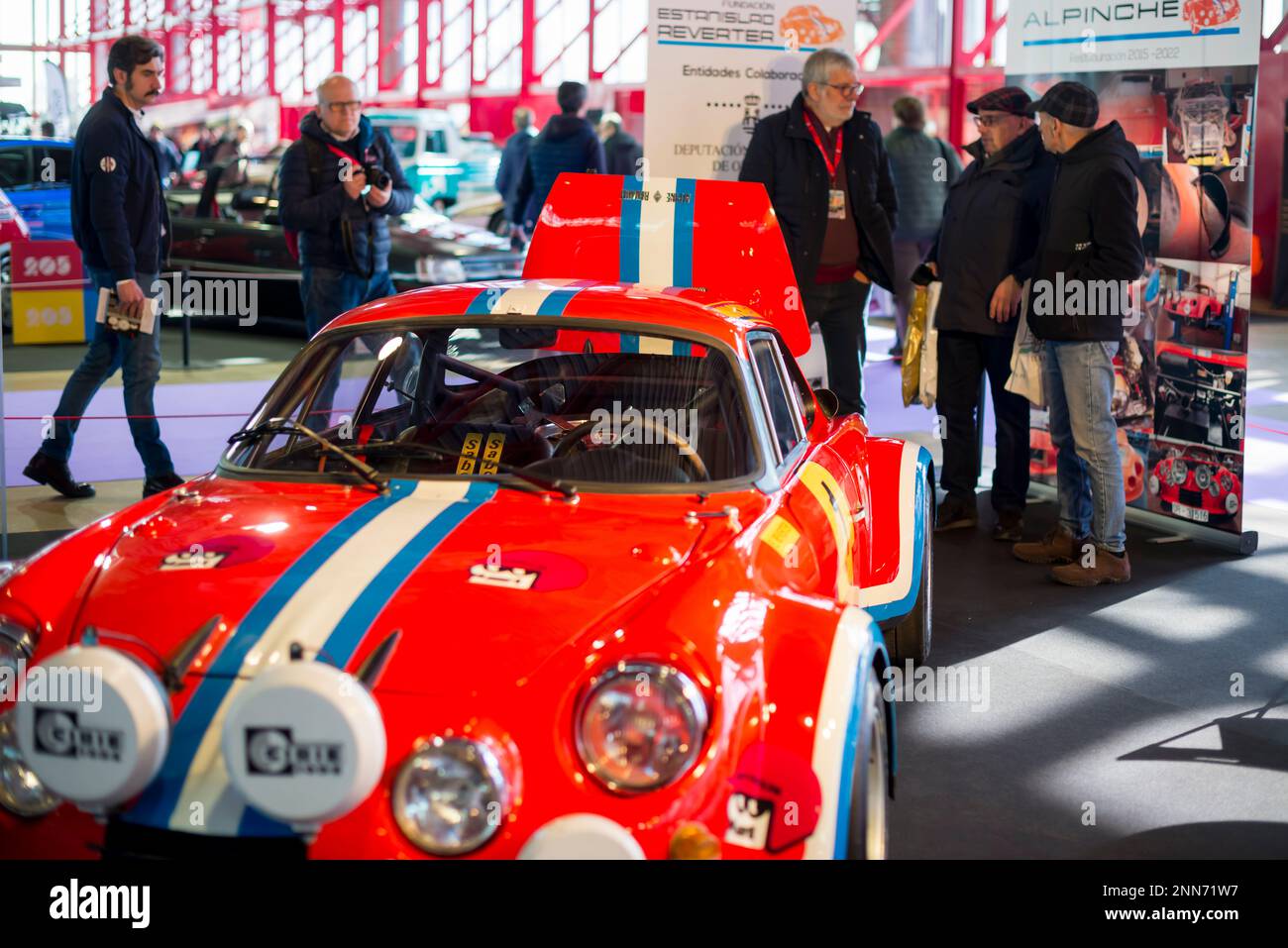 Alpine Renault, Alpinche, rally car at the ClassicMadrid exhibition of ...