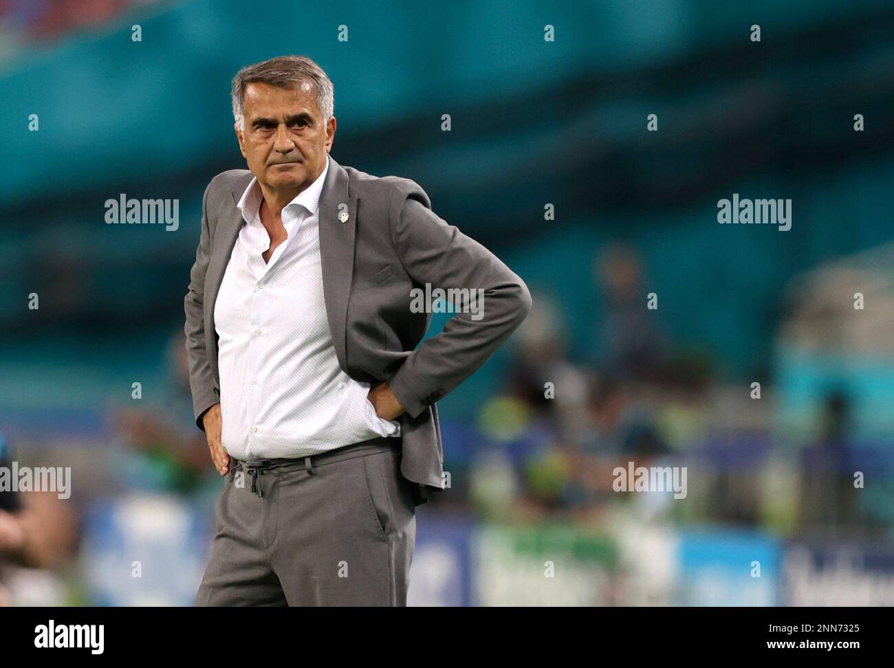 Turkey's manager Senol Gunes during the Euro 2020 soccer championship ...