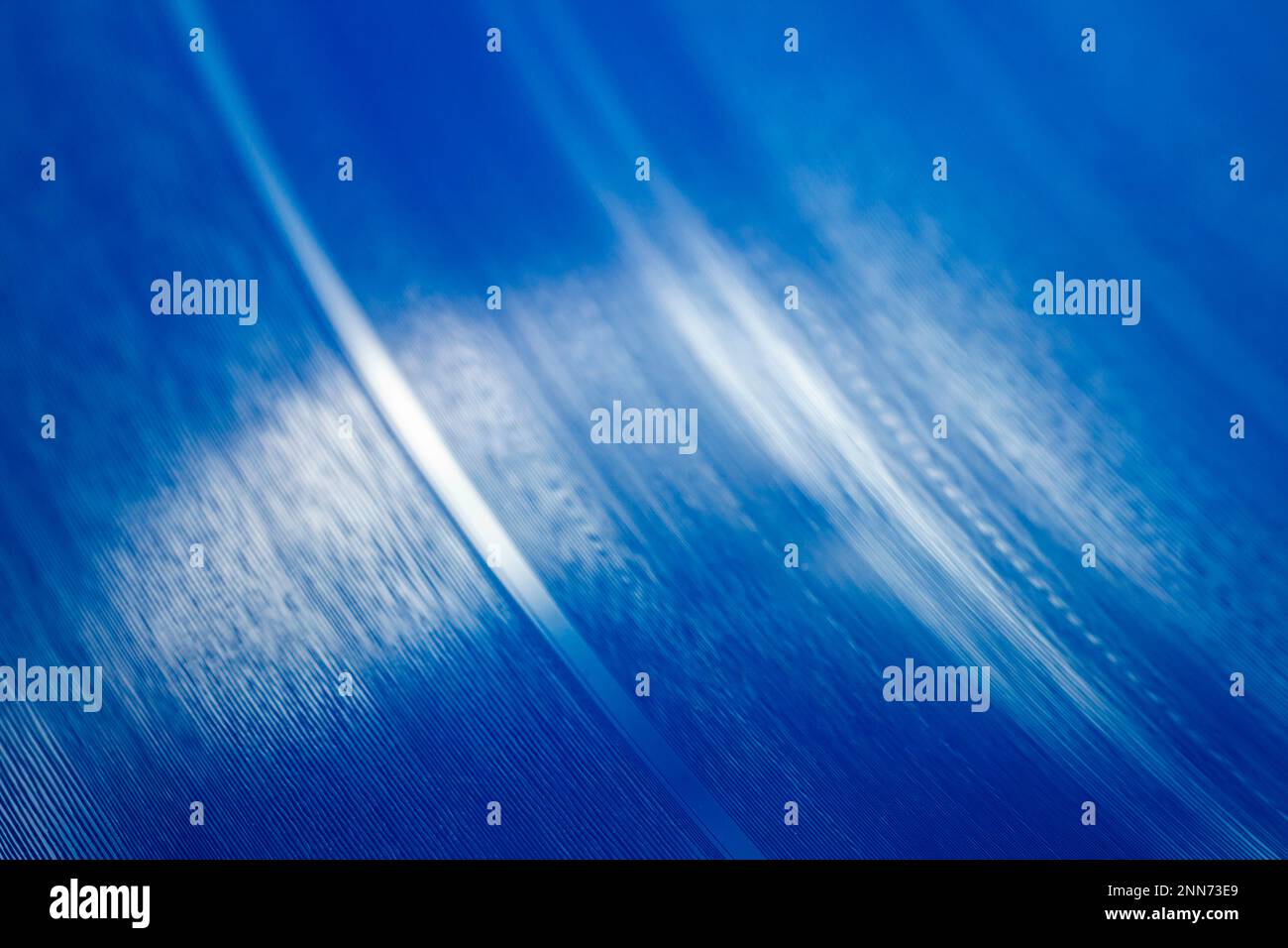 Macro shot of blue color vinyl record. Surface of an old vinyl record ...