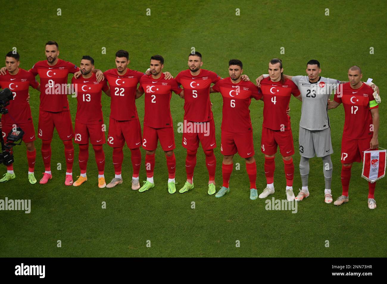 Turkey squad line up for ahead of the Euro 2020 soccer championship ...