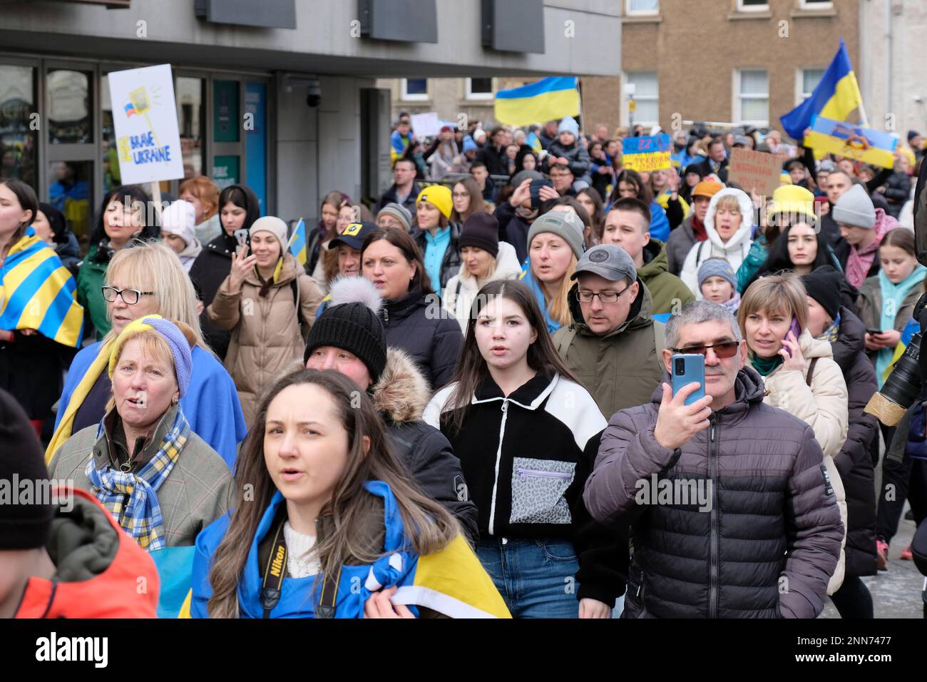 Ukrainian and scottish flag hi-res stock photography and images - Alamy