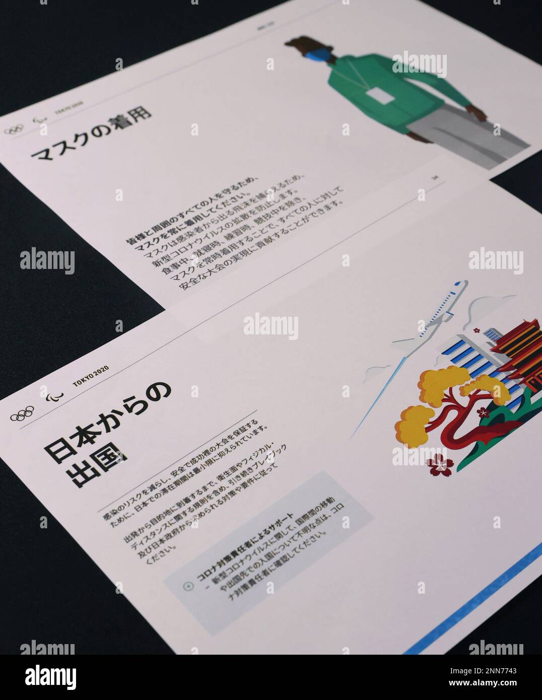 A photo shows Tokyo Olympics "The playbook athletes and officials ...