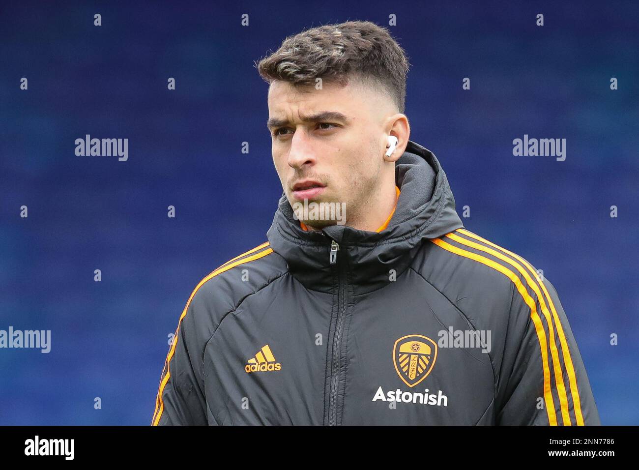 Marc Roca #8 of Leeds United arrives at Elland Road Stadium ahead of ...