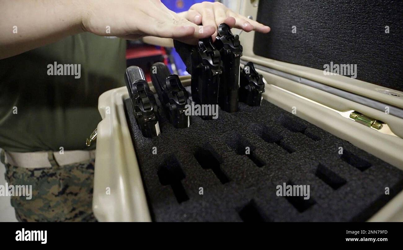 This Aug. 22, 2019, image from video made available by the U.S. Marine ...