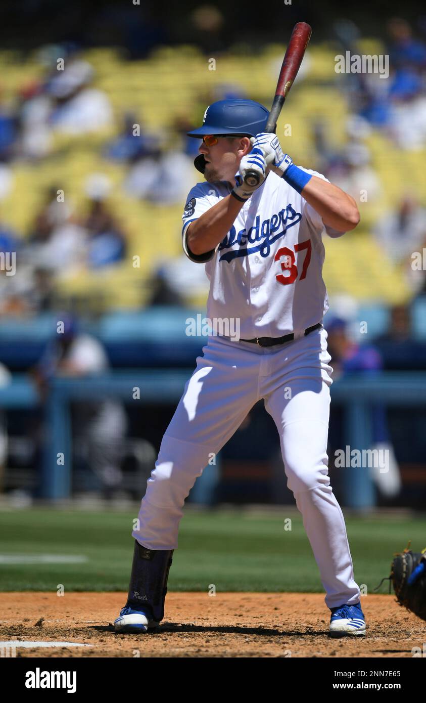 LOS ANGELES, CA - JUNE 13: Luke Raley (37) of the Los Angeles Dodgers ...