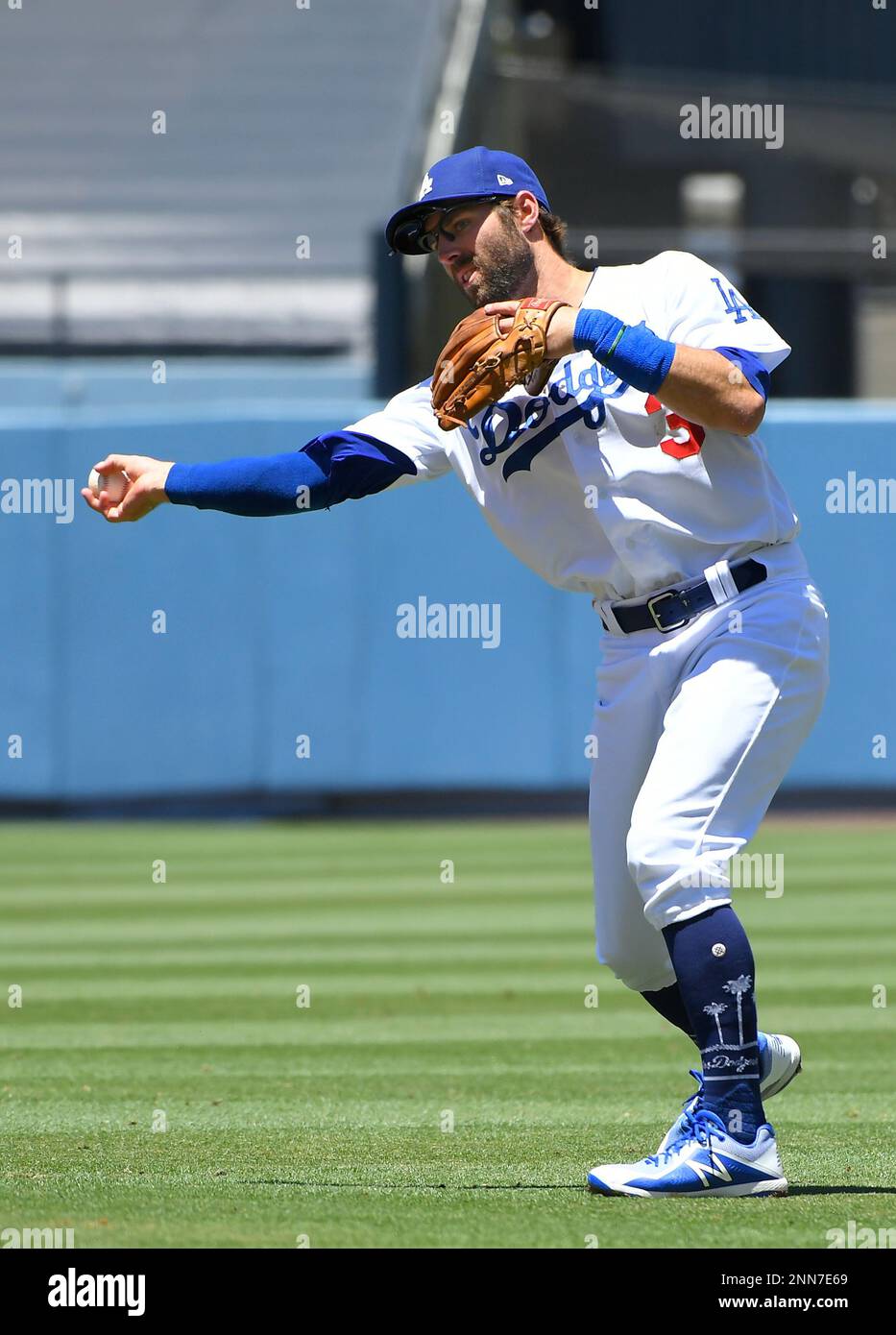 LOS ANGELES, CA - JUNE 13: Chris Taylor (3) of the Los Angeles Dodgers ...