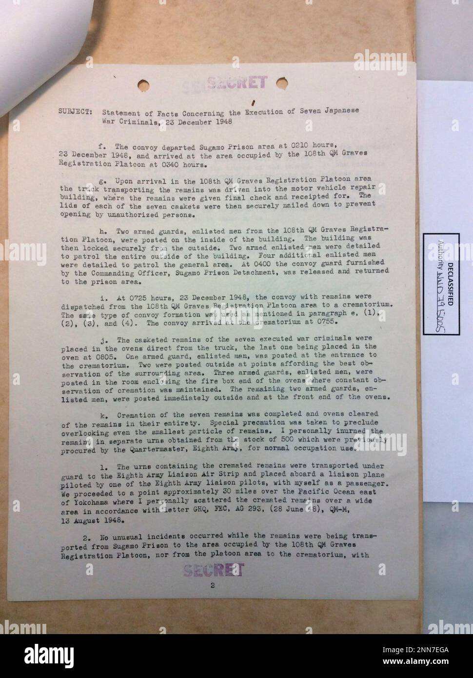 This image provided by the U.S. National Archives shows one of newly ...