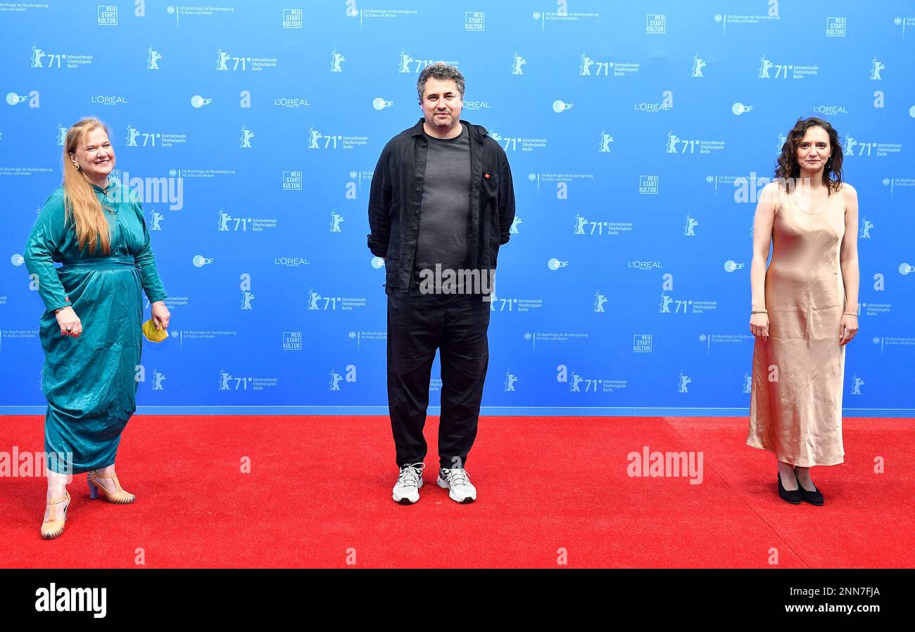 Winner of the Golden Bear For Best Film producer Ada Solomon,left ...
