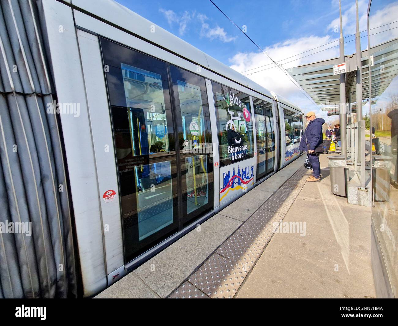 Tramway, Bron, France Stock Photo - Alamy